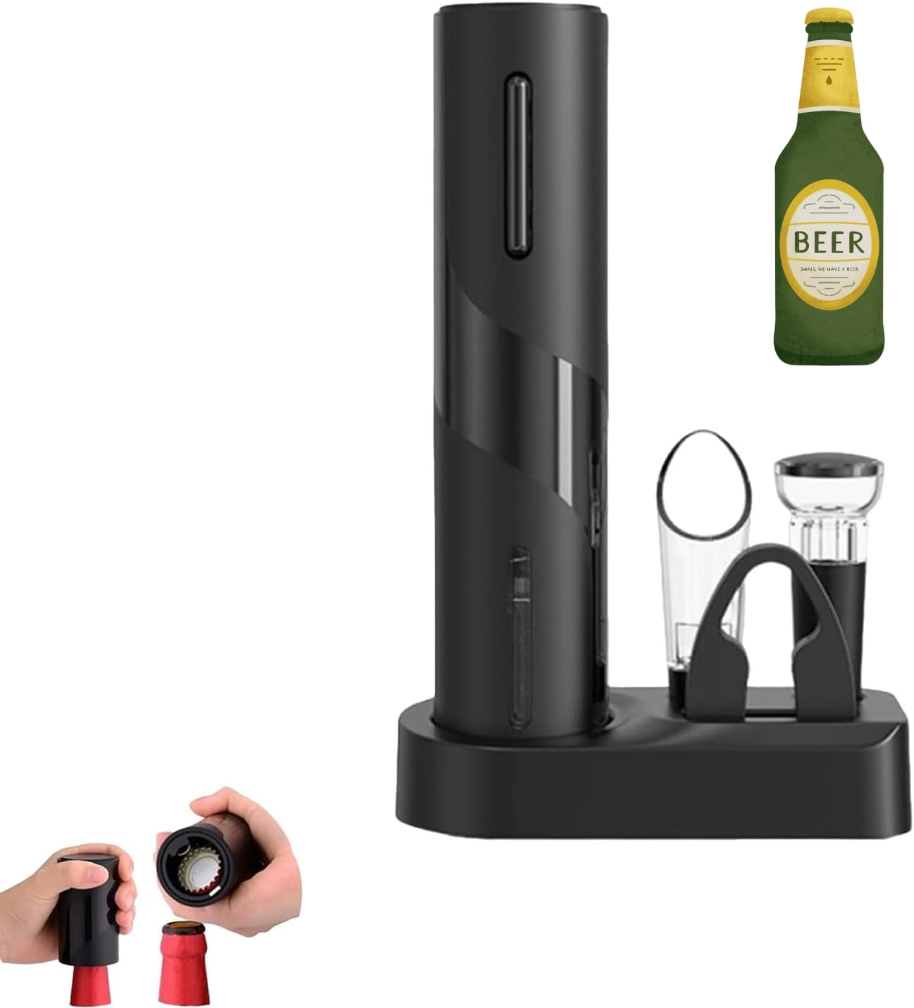 Wine & Beer Opener Gift Se, 2025 New Electric Corkscrew Electric ...