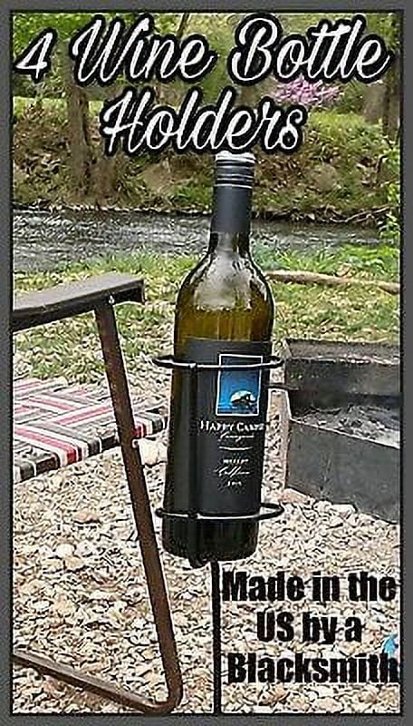 Wine Bottle / Drink Holders, Qty 4- Outdoor Stakes Handmade in US by ...