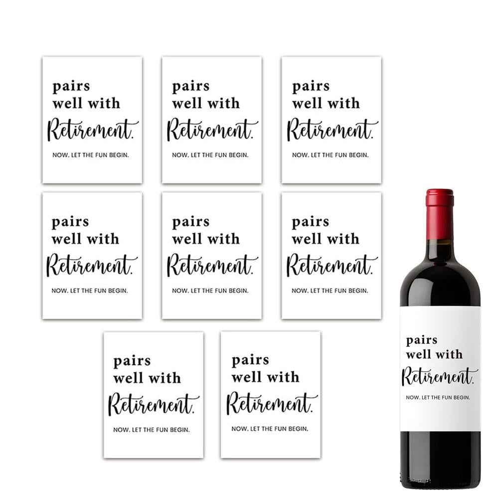 Wine Bottle Label Sticker Party Festival Decorations 8 Pieces б[ χв β√ ...