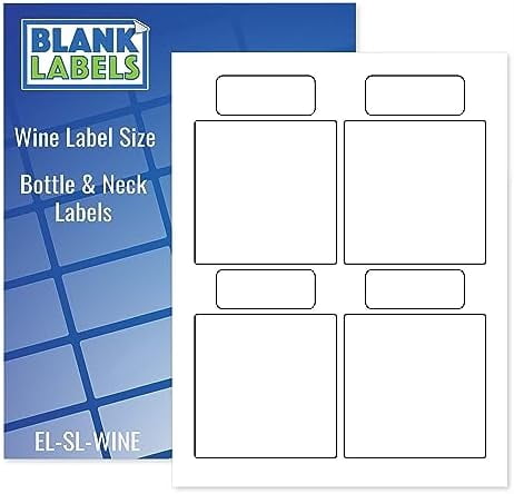 Wine Bottle Labels from - 4 Per Page - Water-Proof - Template ...