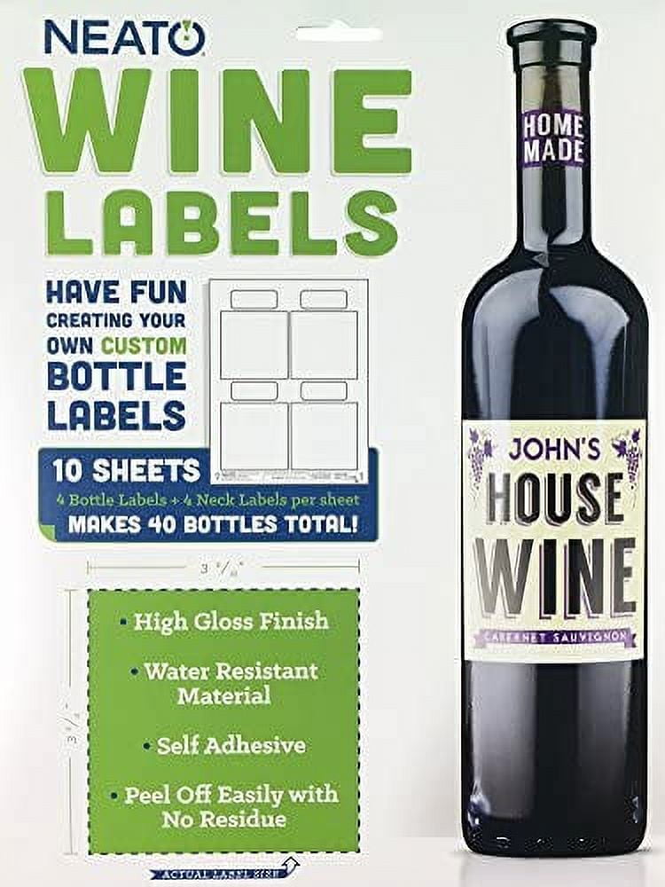 Wine Bottle Labels - Make Your Own Custom Printable Wine Labels ...