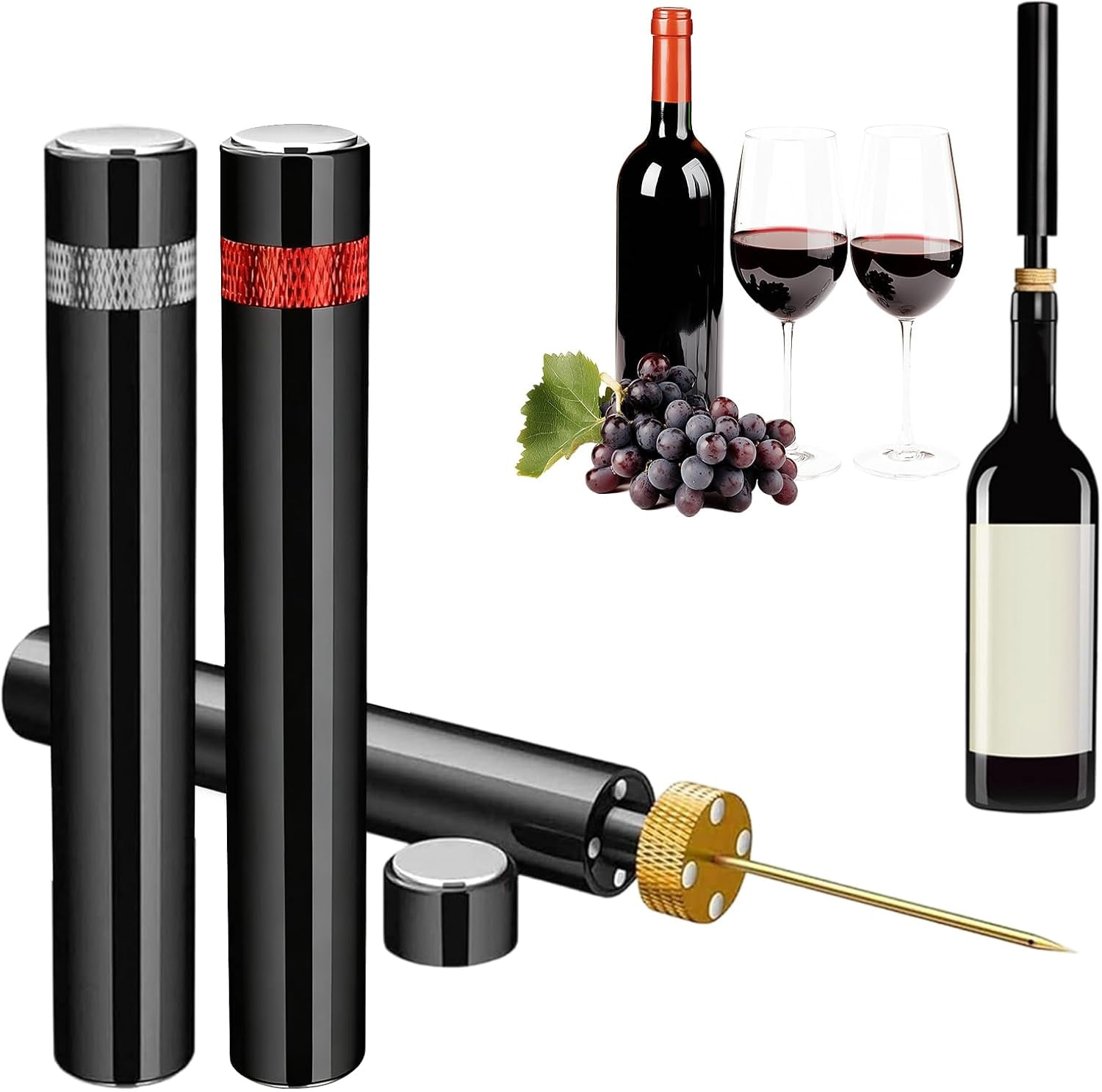 Wine Bottle Opener, Air Pressure Pump Wine Bottle Opener, Portable ...