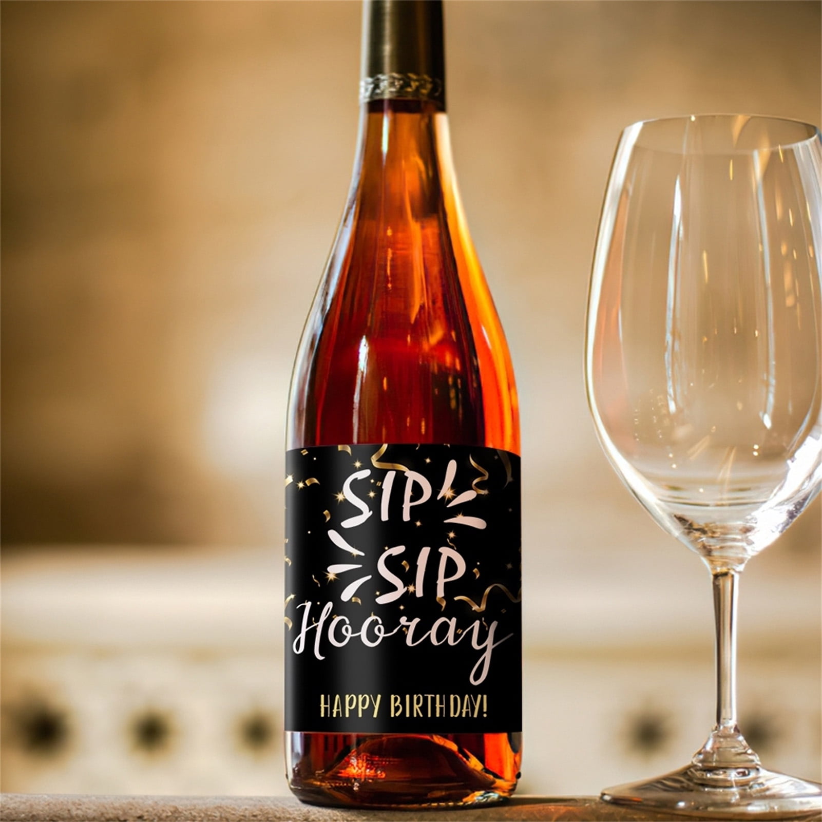 Wine Bottle Stickers 4.7x3.7in Clear Pattern Bright Vivid Colors Widely ...