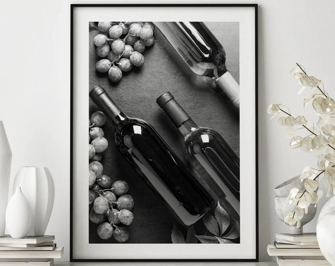 Wine Bottles Poster, Poster Print, Wall Decor, Food & Drink, Wine ...