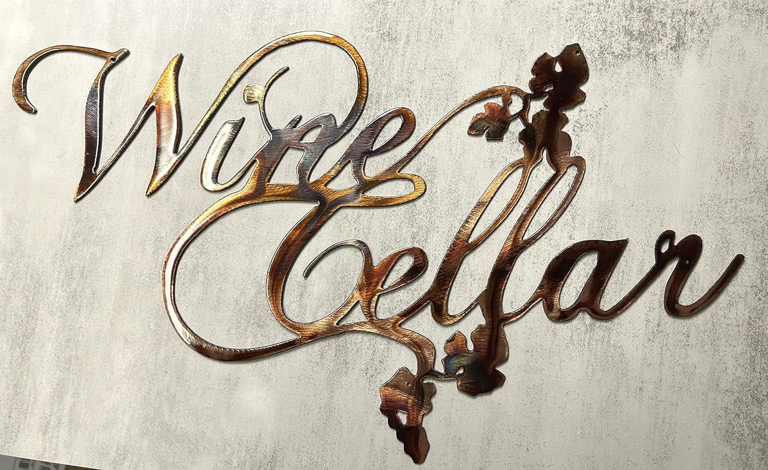 Wine Cellar Metal Wall Sign 36" Wide - Walmart.com