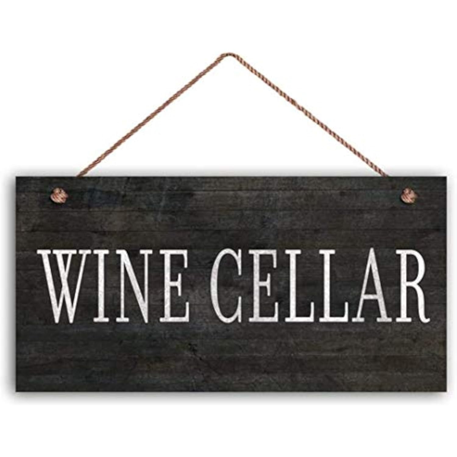 Wine Cellar Wood Sign, Distressed Dark Wood Style, Tuscan Decor, Wine ...