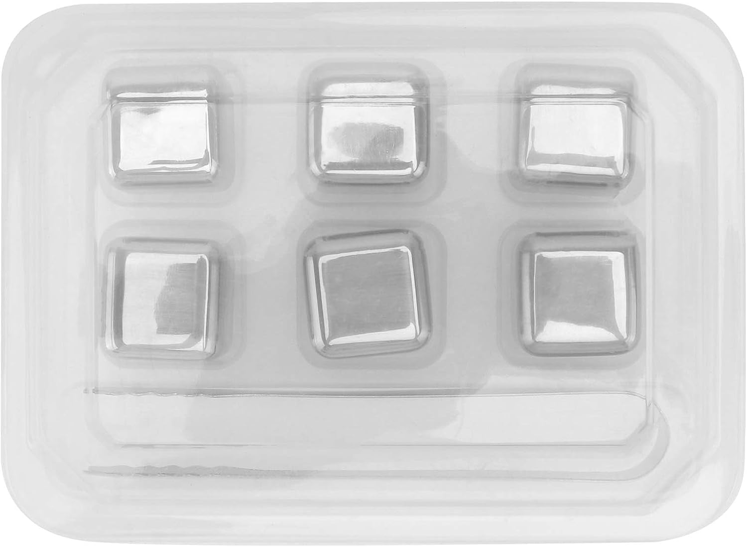 Wine Chiller 6pcs Whiskey Stones Stainless Steel Beverage Chilling ...