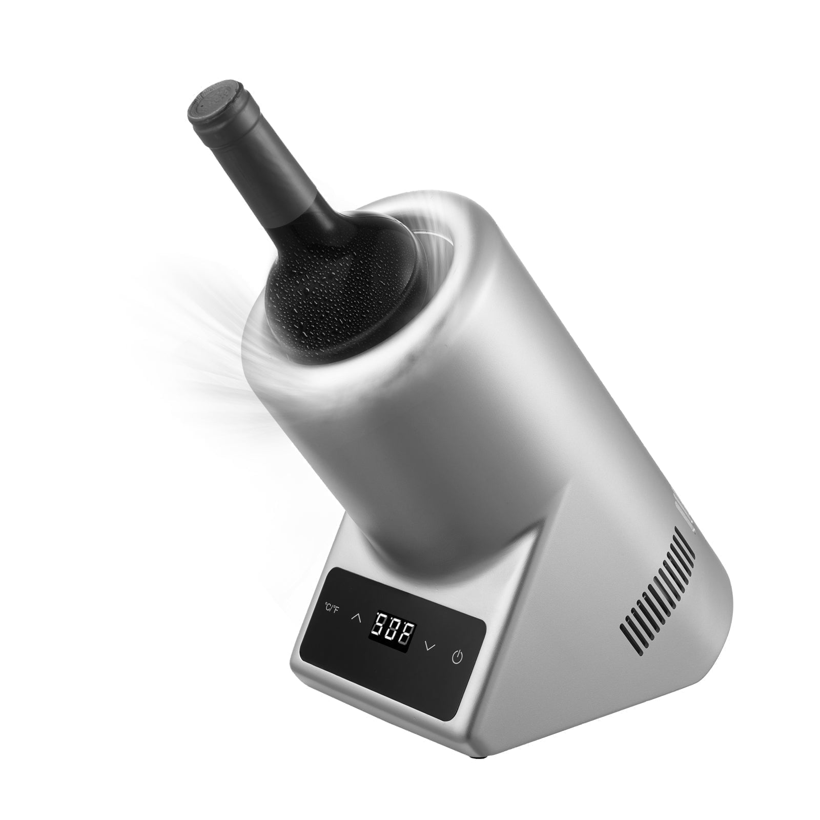 AIchiller Tabletop Wine Chiller for Single 750ml Bottles - Portable, No ...
