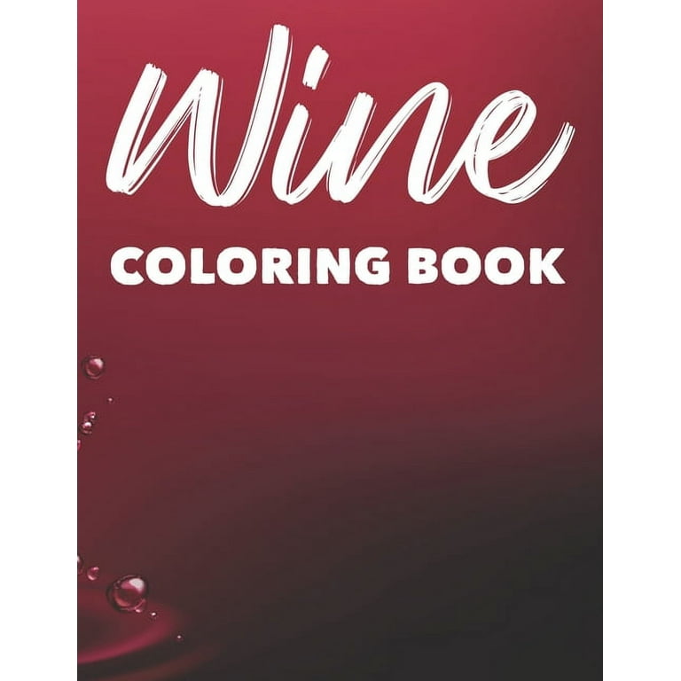 wine coloring book
