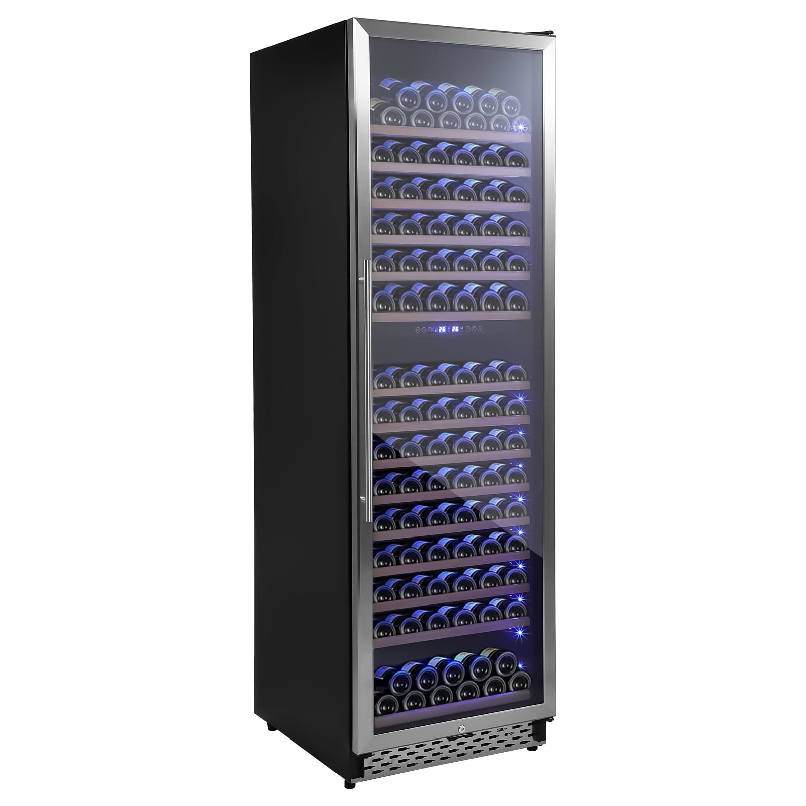 Wine Cooler Refrigerator 187 Bottles, 24 Inch Tall Wine Fridge Built-in ...
