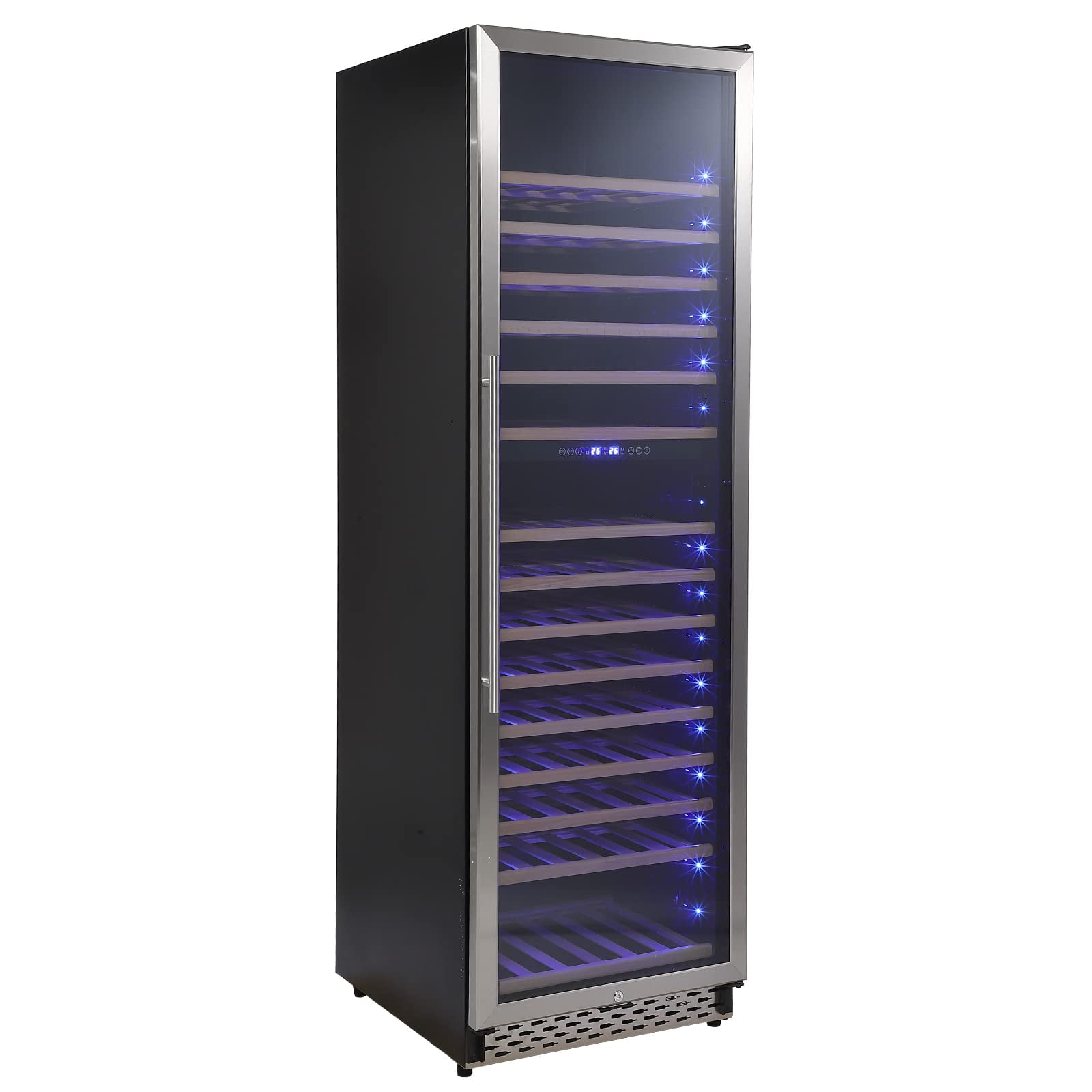 Wine Cooler Refrigerator 187 Bottles, 24 Inch Tall Wine Fridge Built-in ...