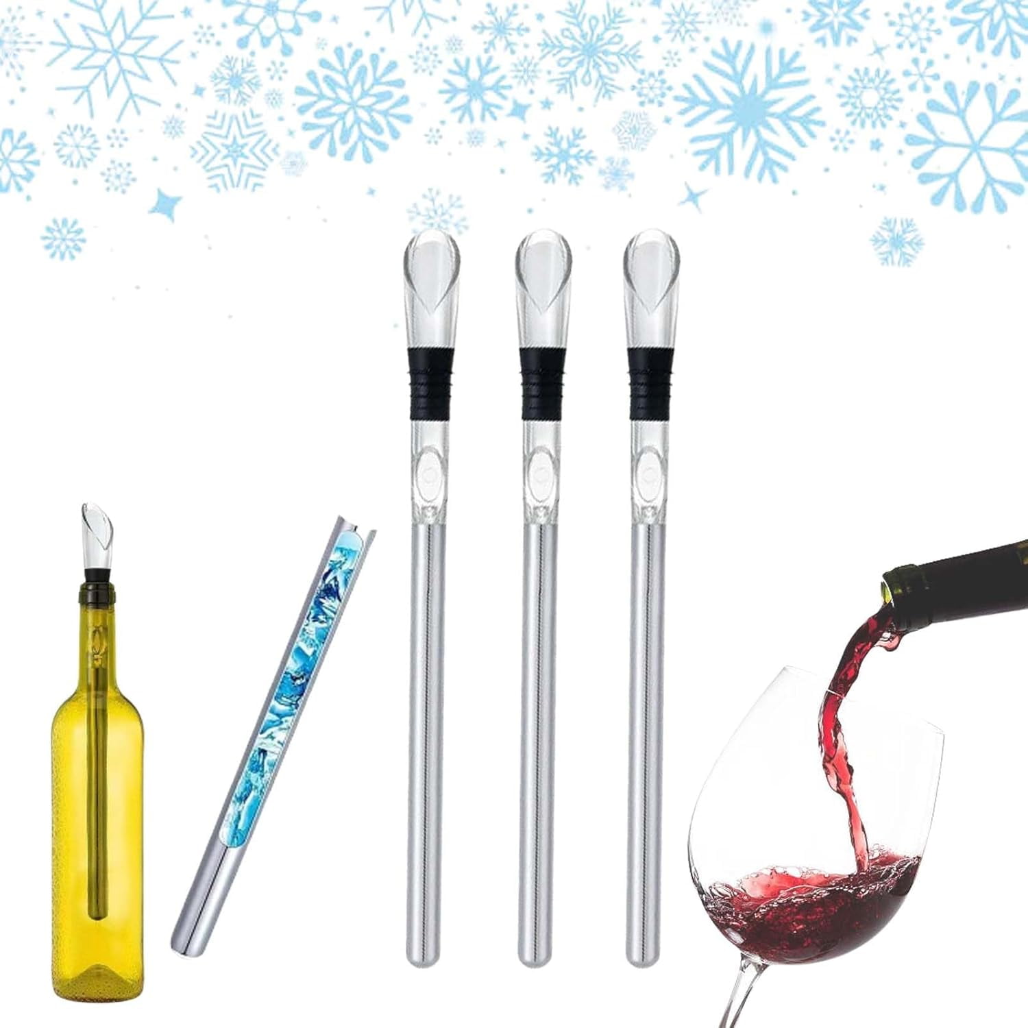 Wine Cooling Stick, Wine Cooling Stick, Wine Chiller Stick, 3in1 ...