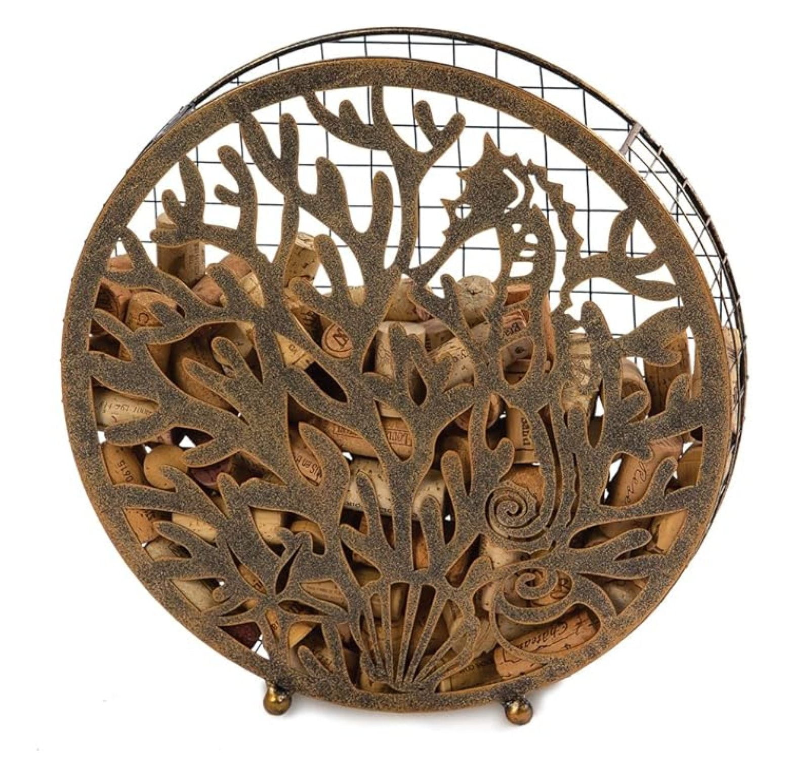 Wine Cork Holder - Under The Sea Theme Cork Caddy - Laser Cut Metal ...