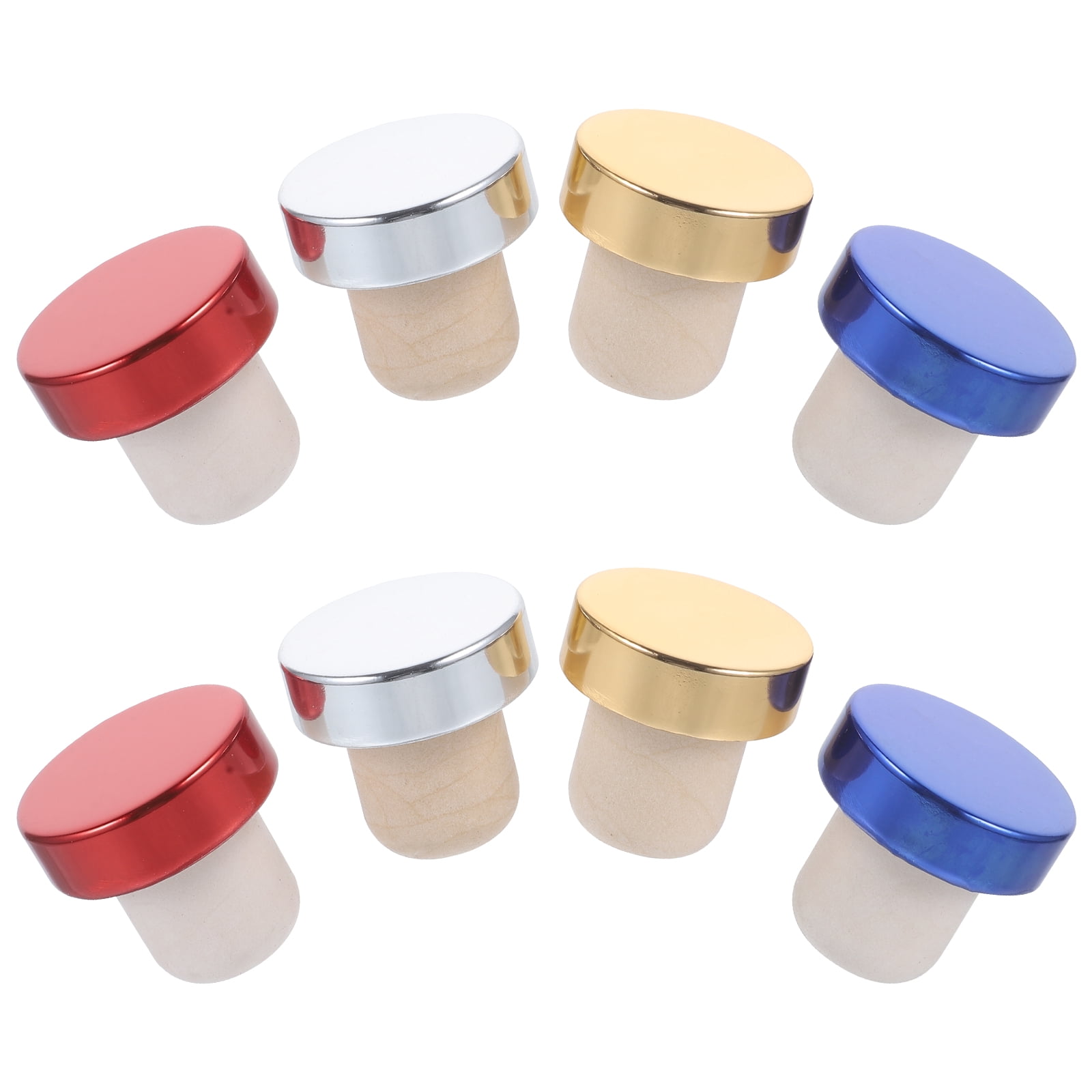 Wine Bottle Stopper Stoppers for Glass Bottles Gold and Silver Aluminum ...