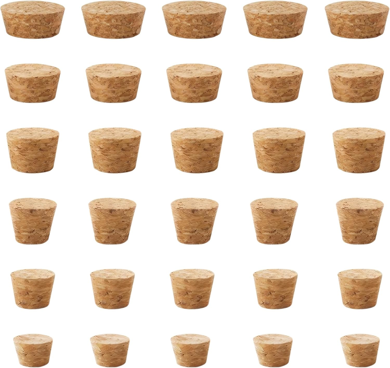 Wine Corks for Wine Bottles : 30 Pcs Wooden Wine Corks,Tapered Wine ...