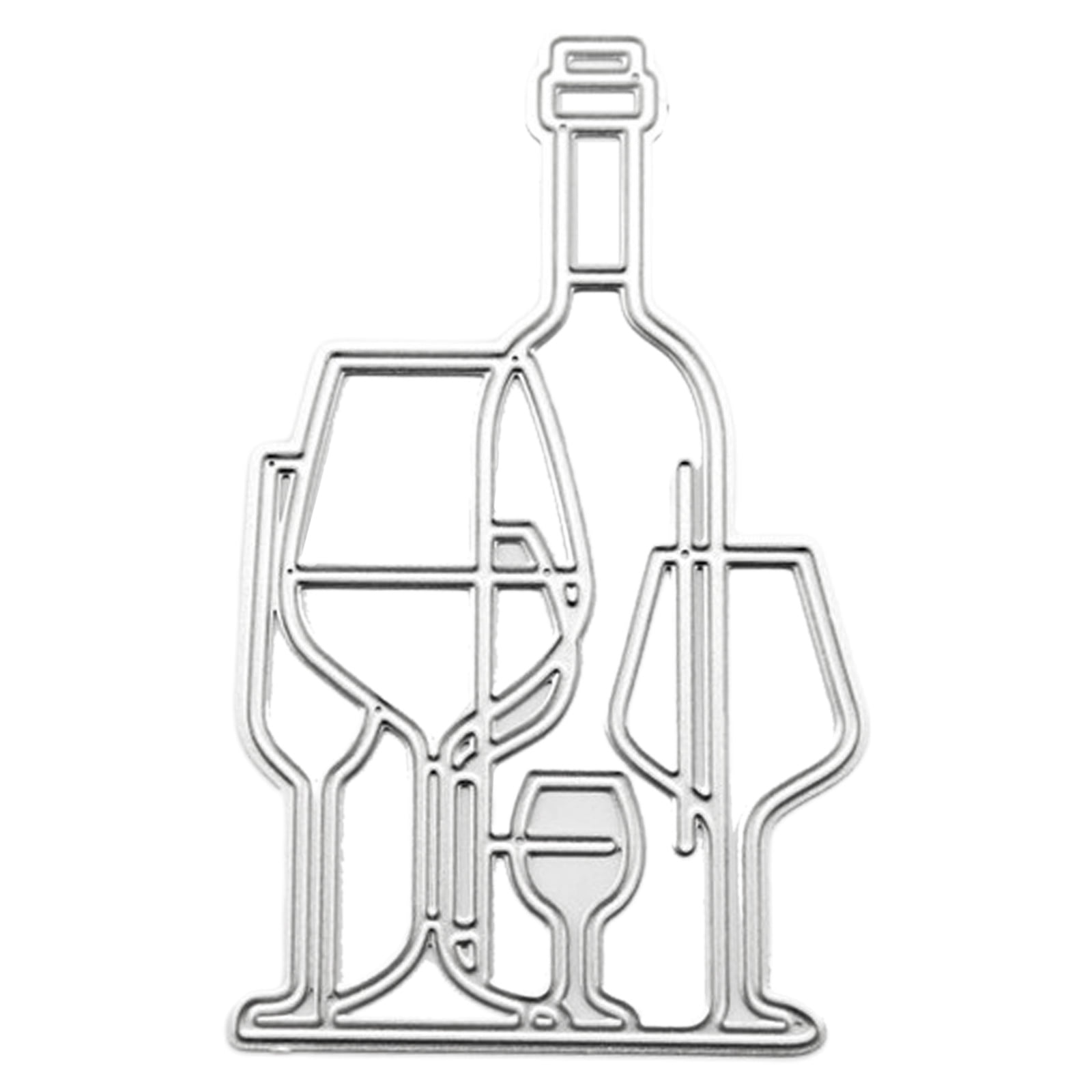 Wine Bottle Die Cut Stencils Heavy Duty Carbon Steel Cutting Dies ...