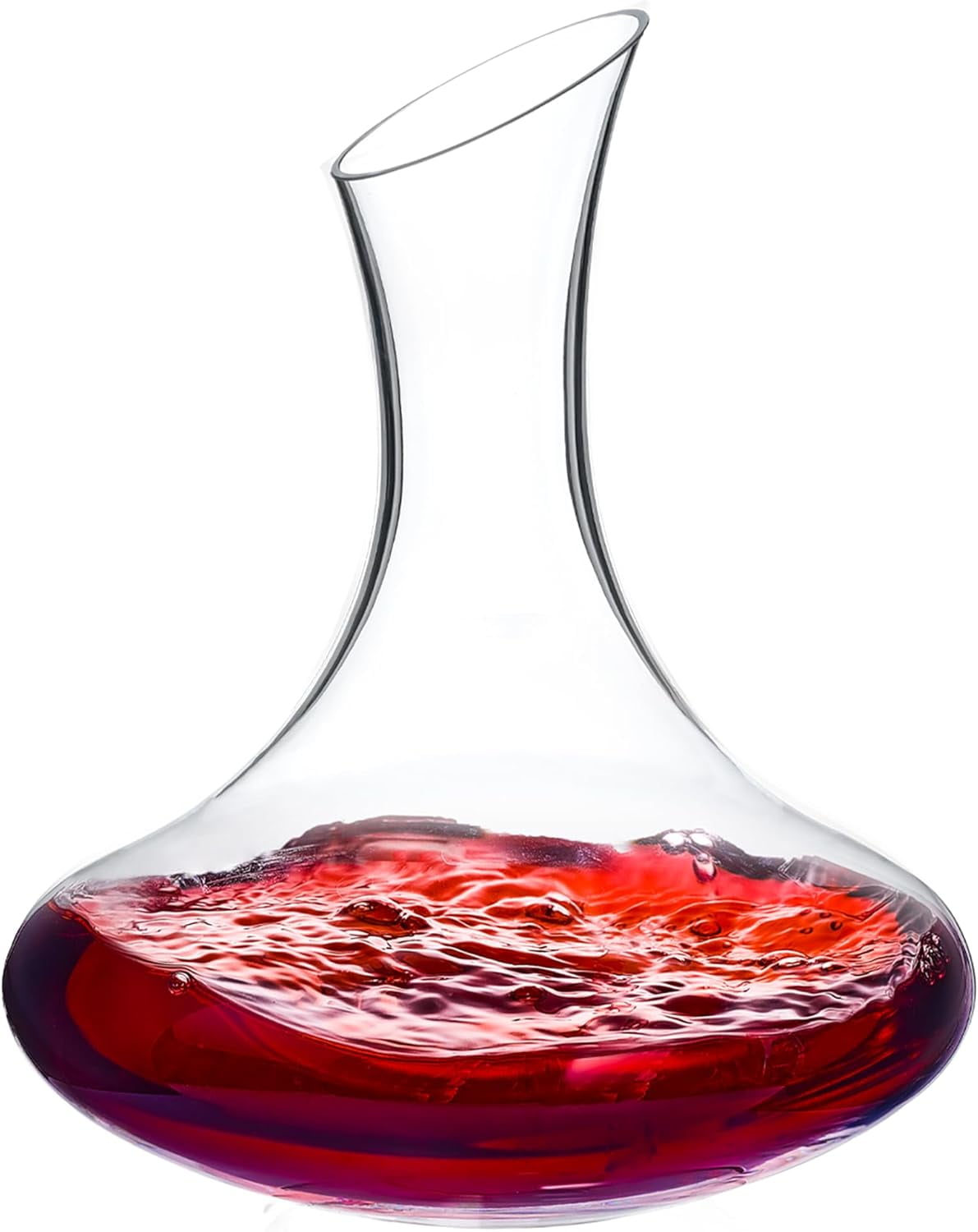 Wine Decanter, 1100ml /37.2oz Red Wine Decanter, Hand Blown Lead-Free ...