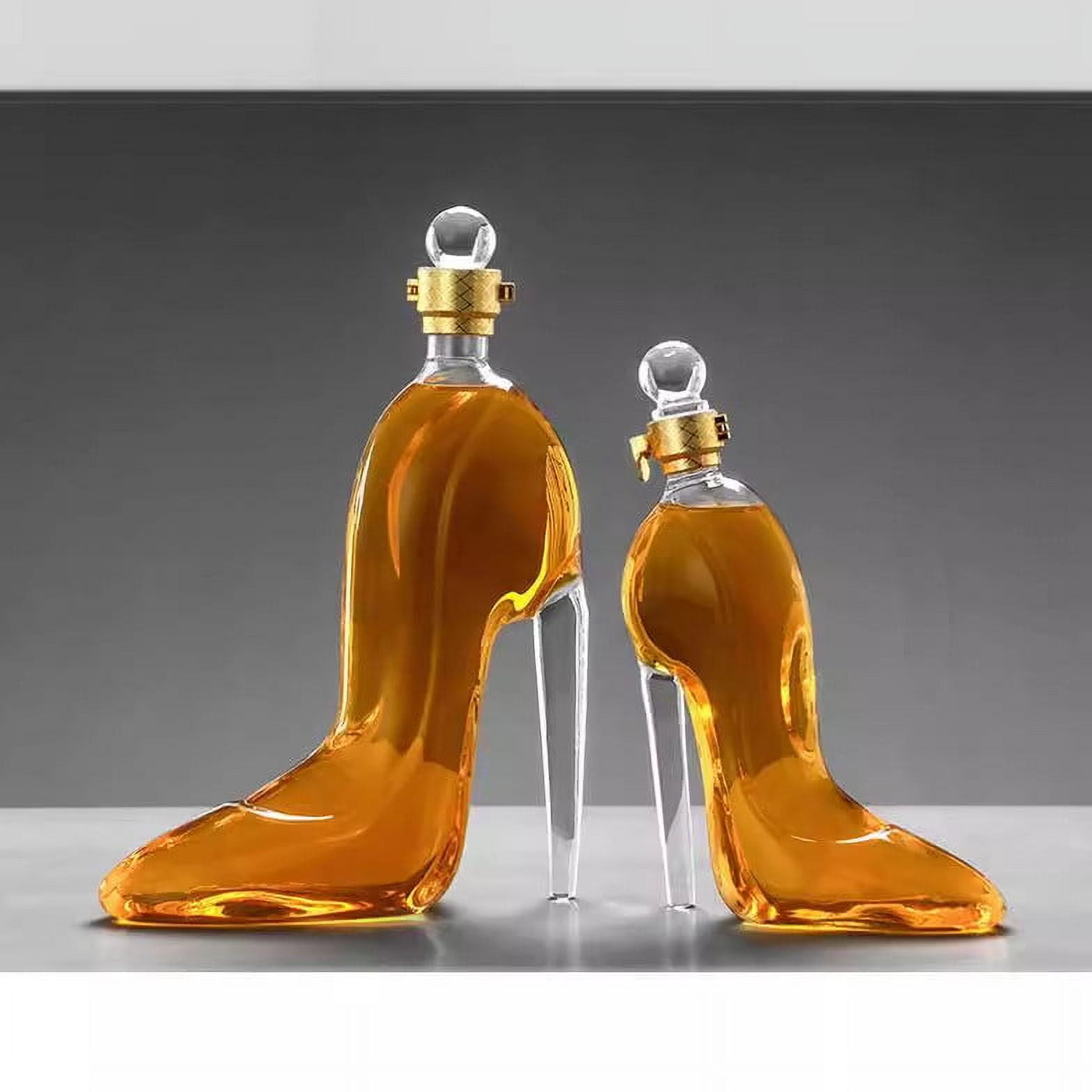 Wine Decanter High Heel Decanter Wine Decanter Set with Bottle Cap ...