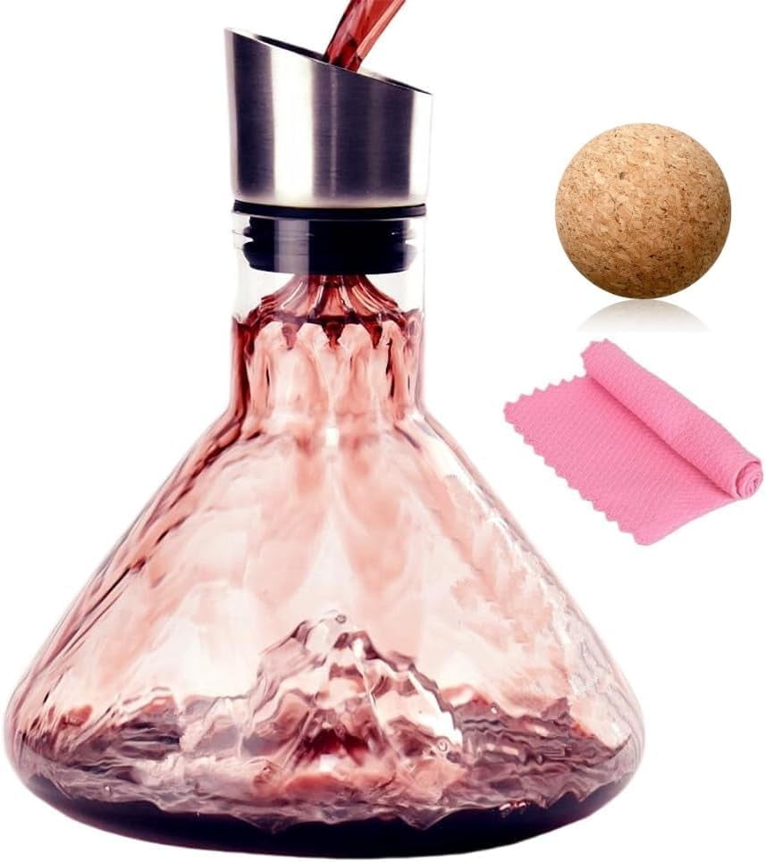 Wine Decanter, Red Wine Carafe,Wine Aerator, decanters, Iceberg base ...