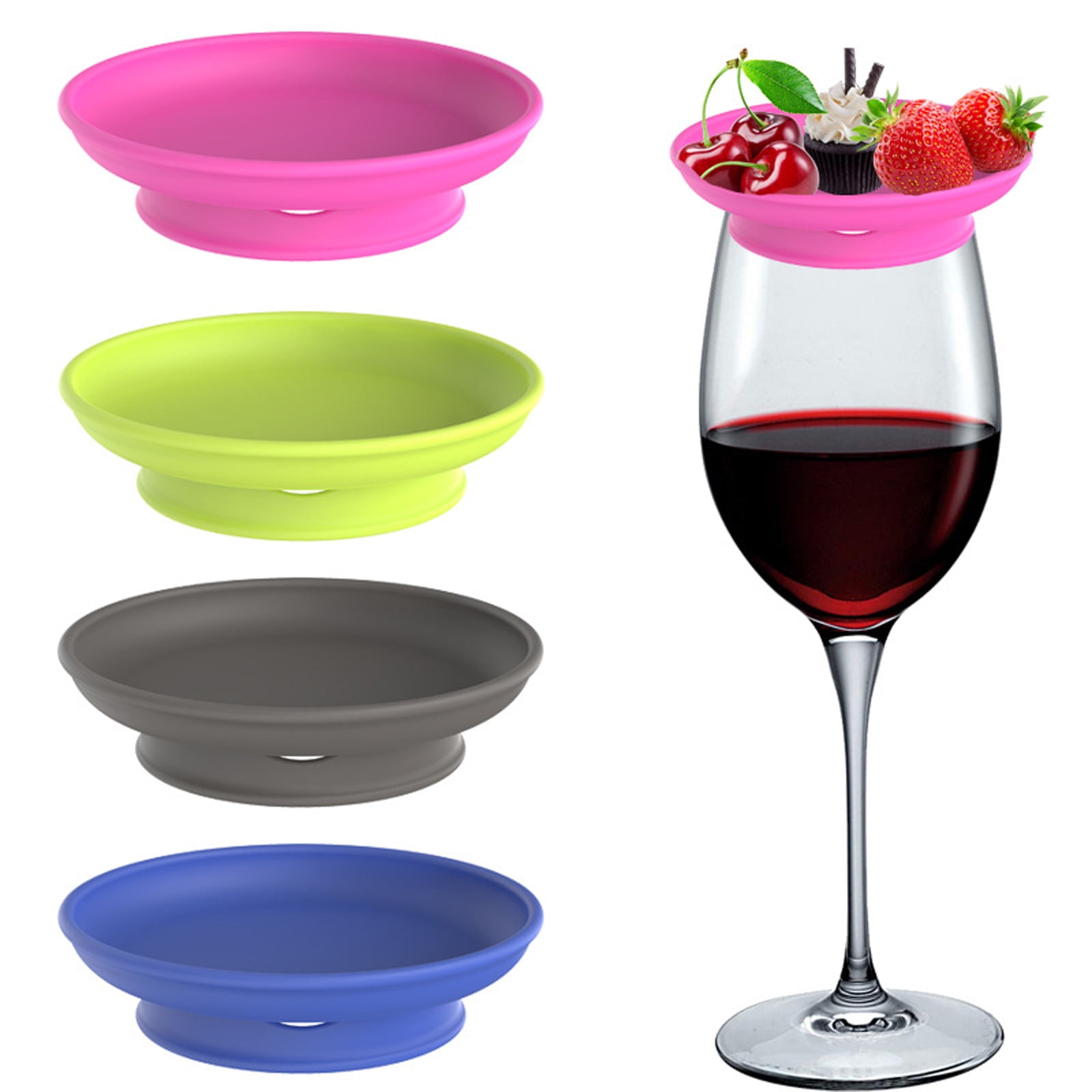 Wine Glass Charcuterie Topper Board Silicone Wine Glass Topper Plate ...