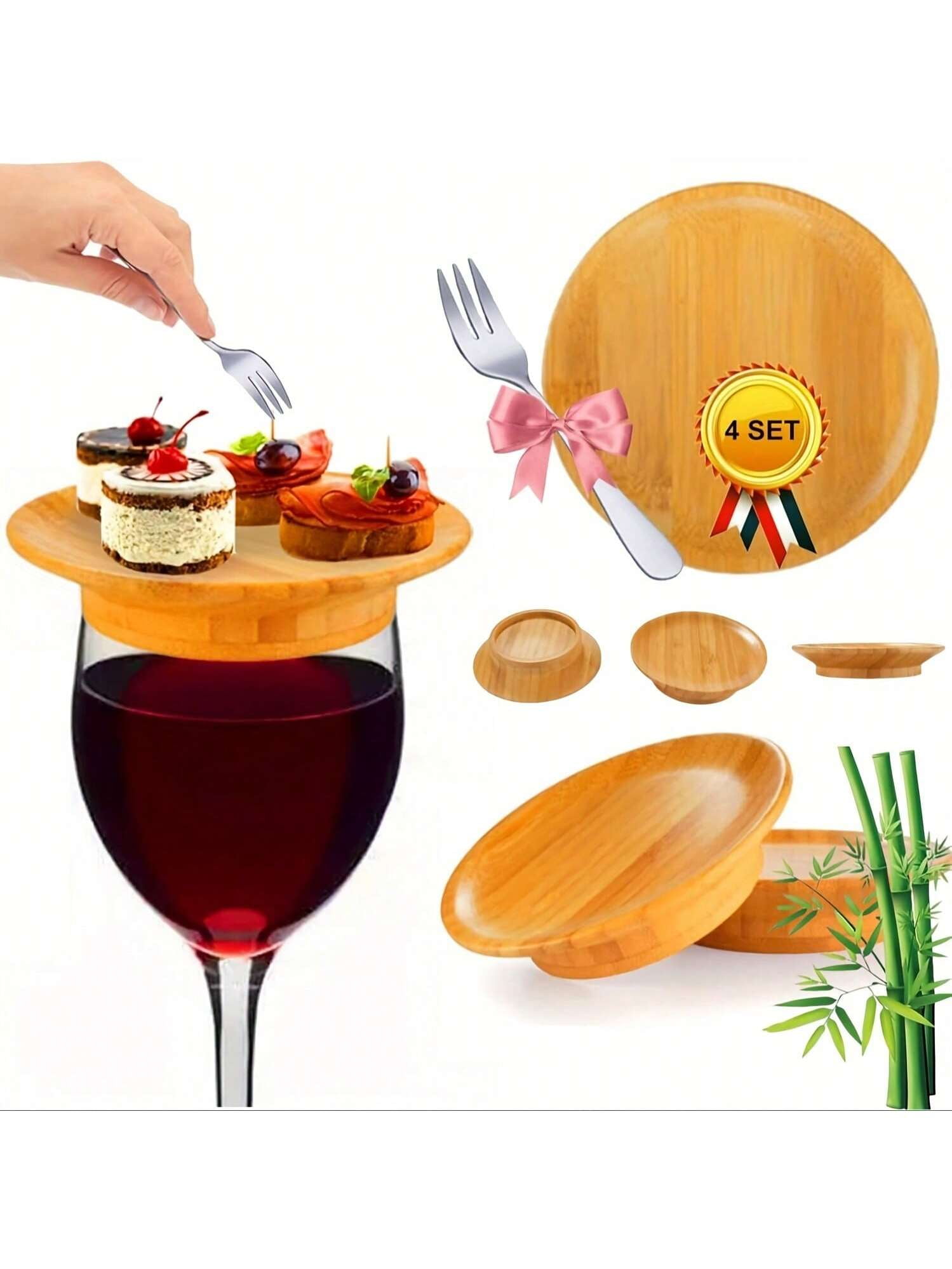 Wine Glass Covers to Keep Bugs Out Wood Drinking Glass Lids Appetizer ...
