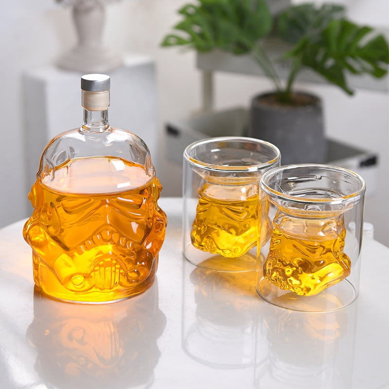 Wine Glass Decanter Set Storm Trooper Decanter White Soldier Glass Jug Liquor Bottle Whiskey