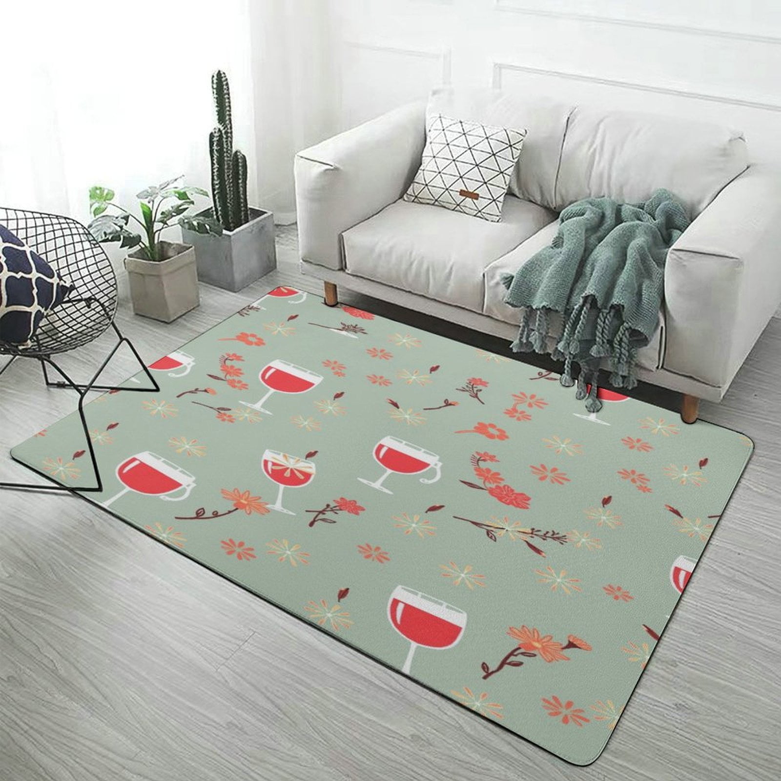 Wine Glass European Living Room Carpets Rugs Luxury Bedroom Study R Rug ...