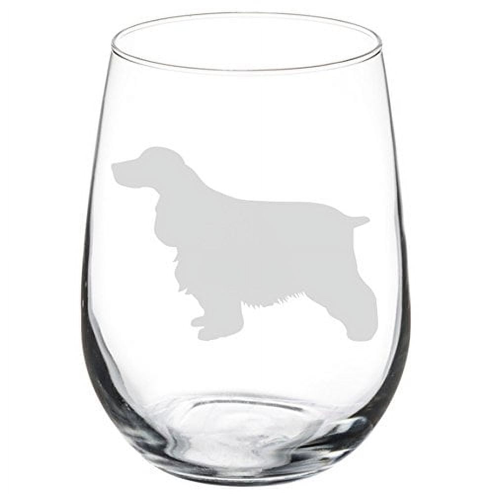 Wine Glass Goblet Cocker Spaniel (17 oz Stemless) - Walmart.com