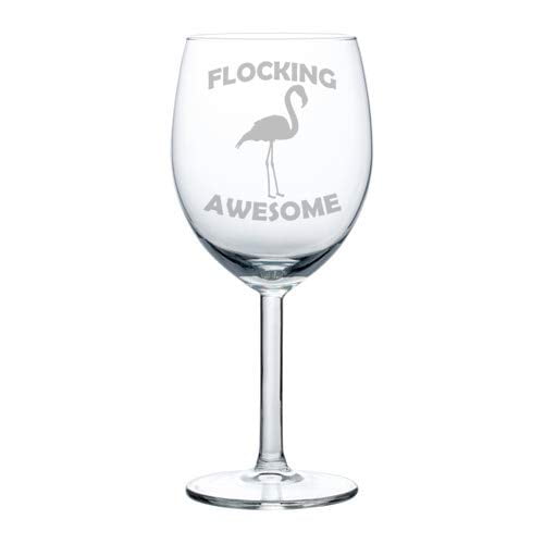 Wine Glass Goblet Funny Flamingo Flocking Awesome (10 oz) - Walmart.com