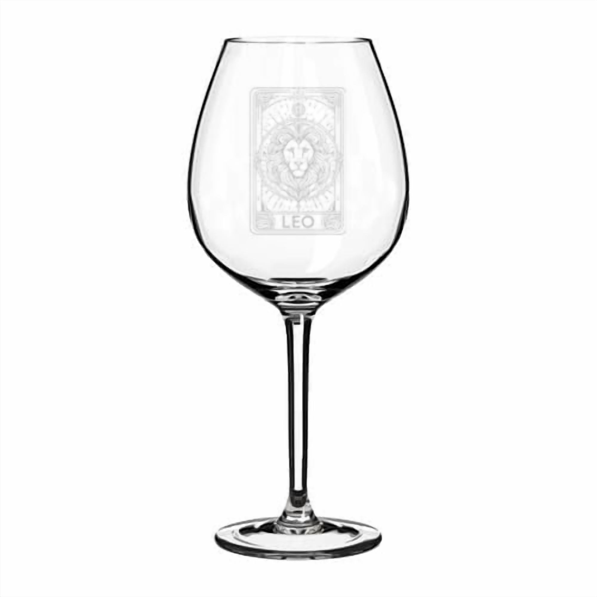 Wine Glass Goblet Gift Leo Tarot Card Zodiac Horoscope (20 oz Jumbo ...