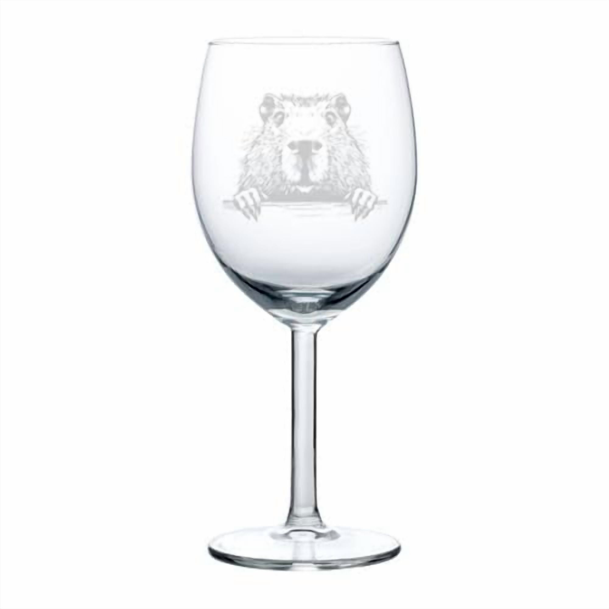 Wine Glass Goblet Gift Peeking Capybara (10 oz) - Walmart.com