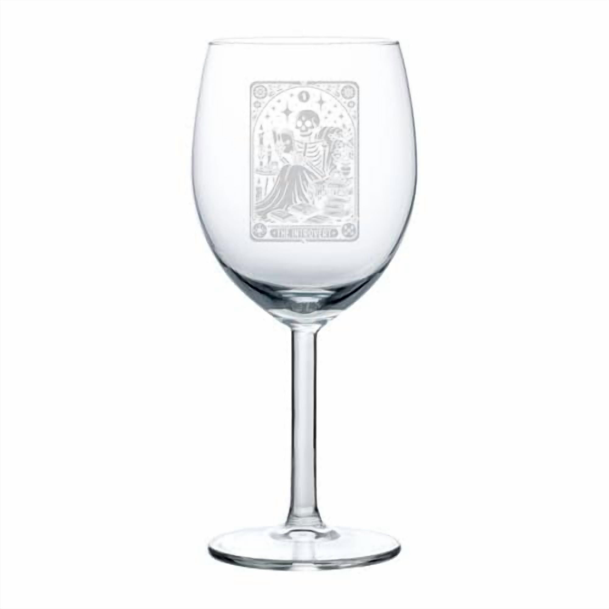Wine Glass Goblet Gift The Introvert Funny Tarot Card (10 oz) - Walmart.com