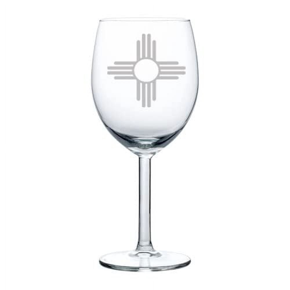 Wine Glass Goblet New Mexico Sun Symbol (10 oz) - Walmart.com