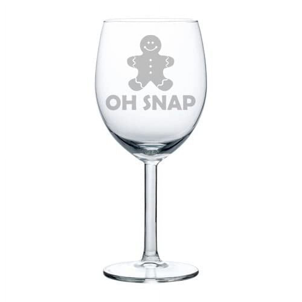 Gingerbread Man Wine Glass