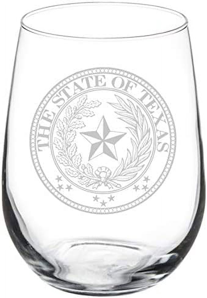 Wine Glass Goblet Texas State Seal (17 oz Stemless) - Walmart.com