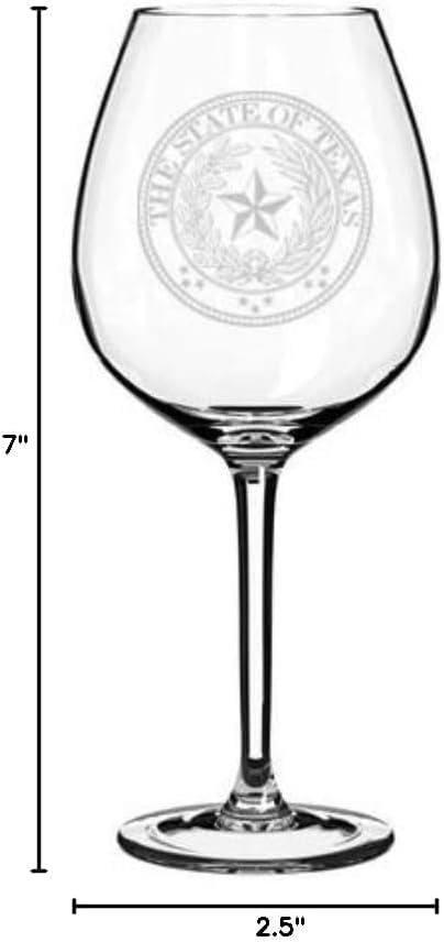 Wine Glass Goblet Texas State Seal (20 oz Jumbo) - Walmart.com