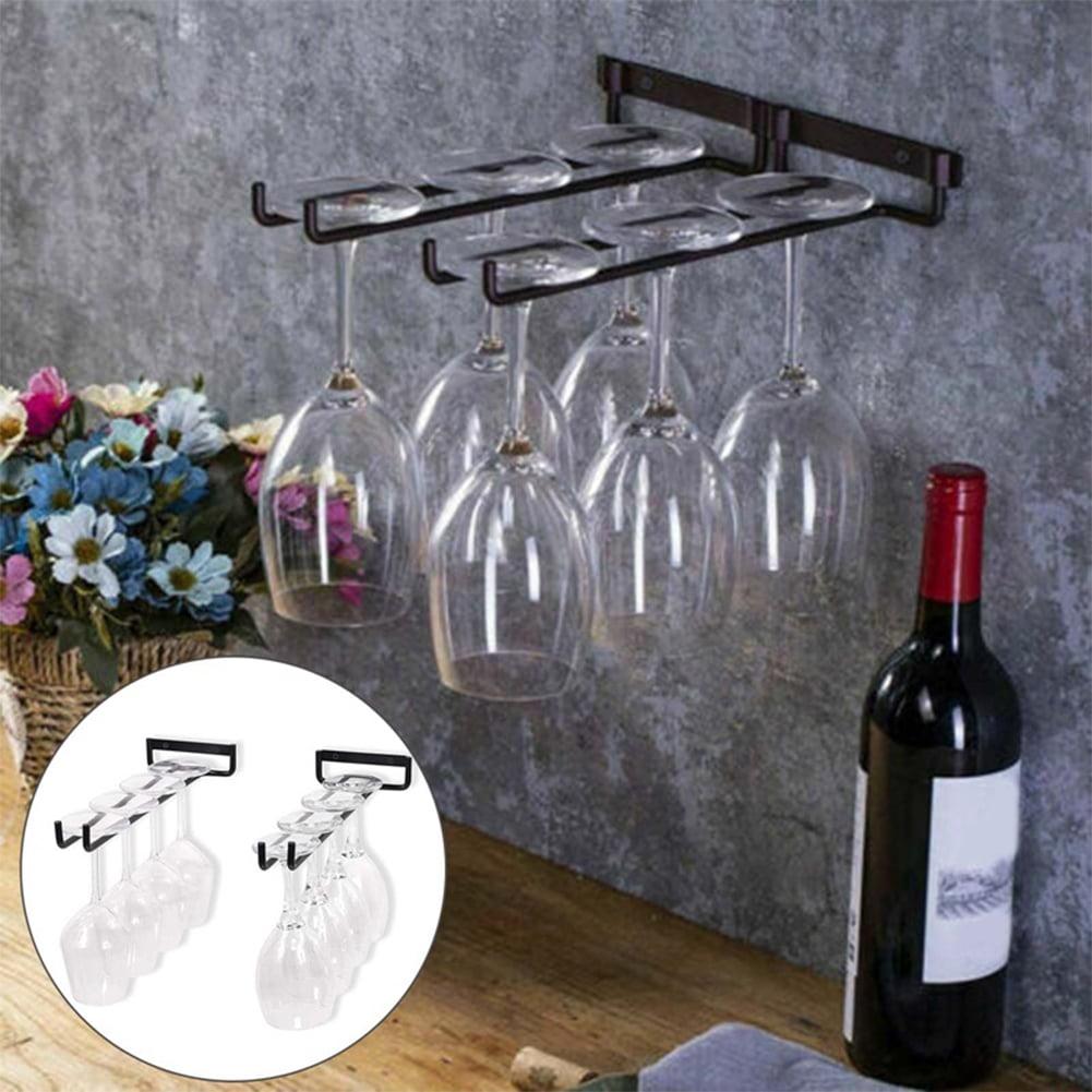 Wine Glass Holder Under Shelf,Wine Glass Rack Under Cabinet Stemware ...