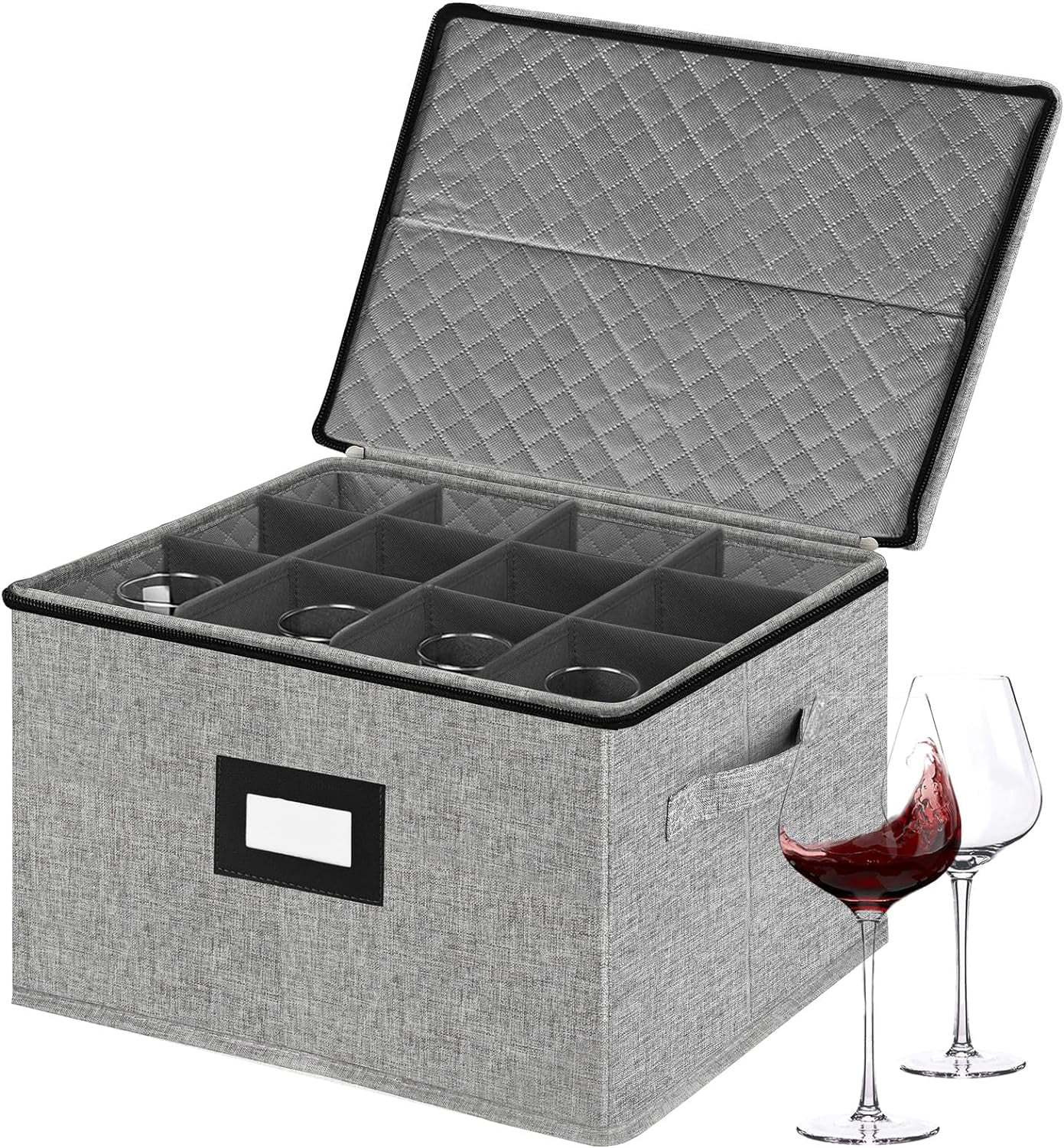 Wine Glass Storage Box, China Storage Containers with Dividers ...
