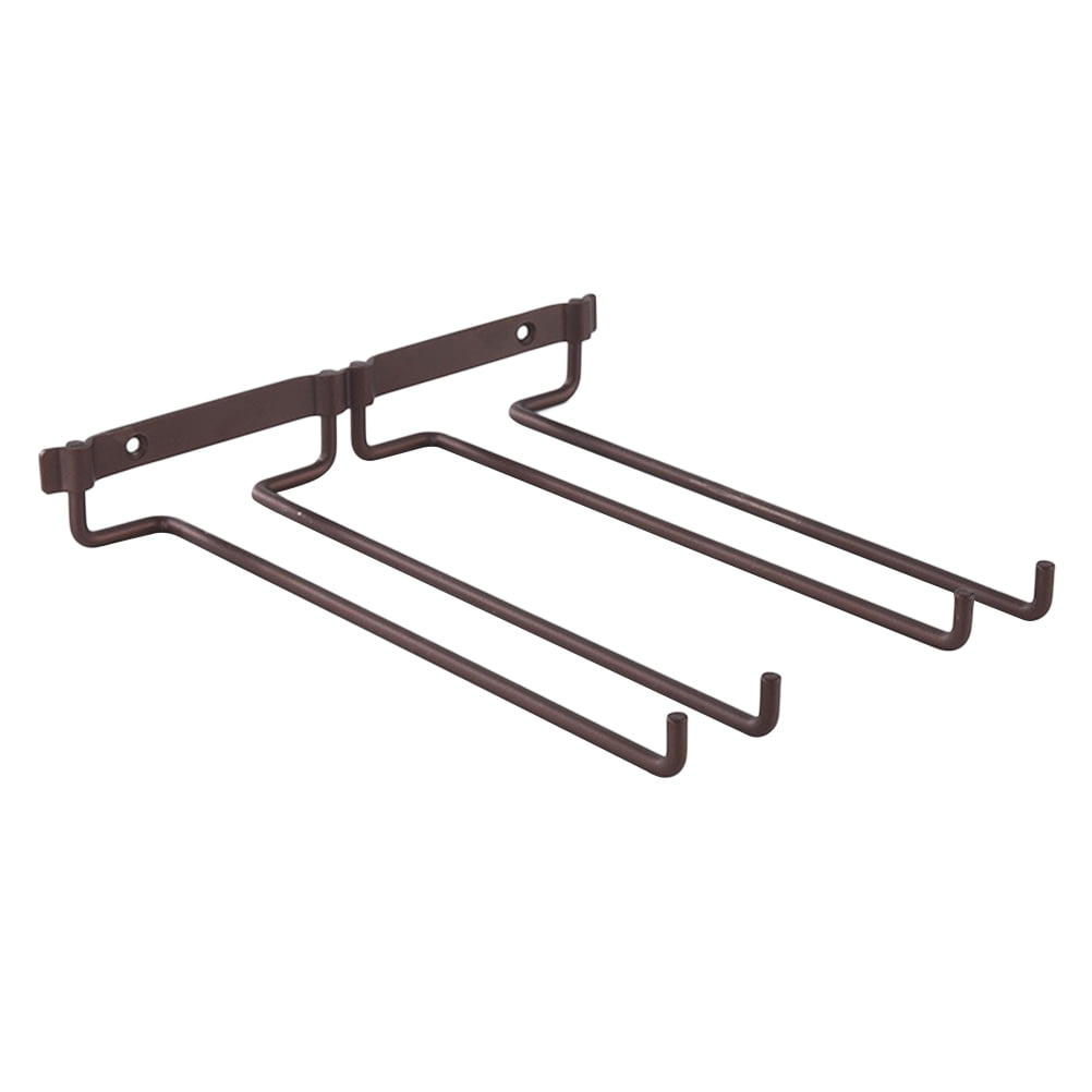Wine Glasses Hanger Double Rows Wine Cup Shelf Iron Goblet Holder Frame ...