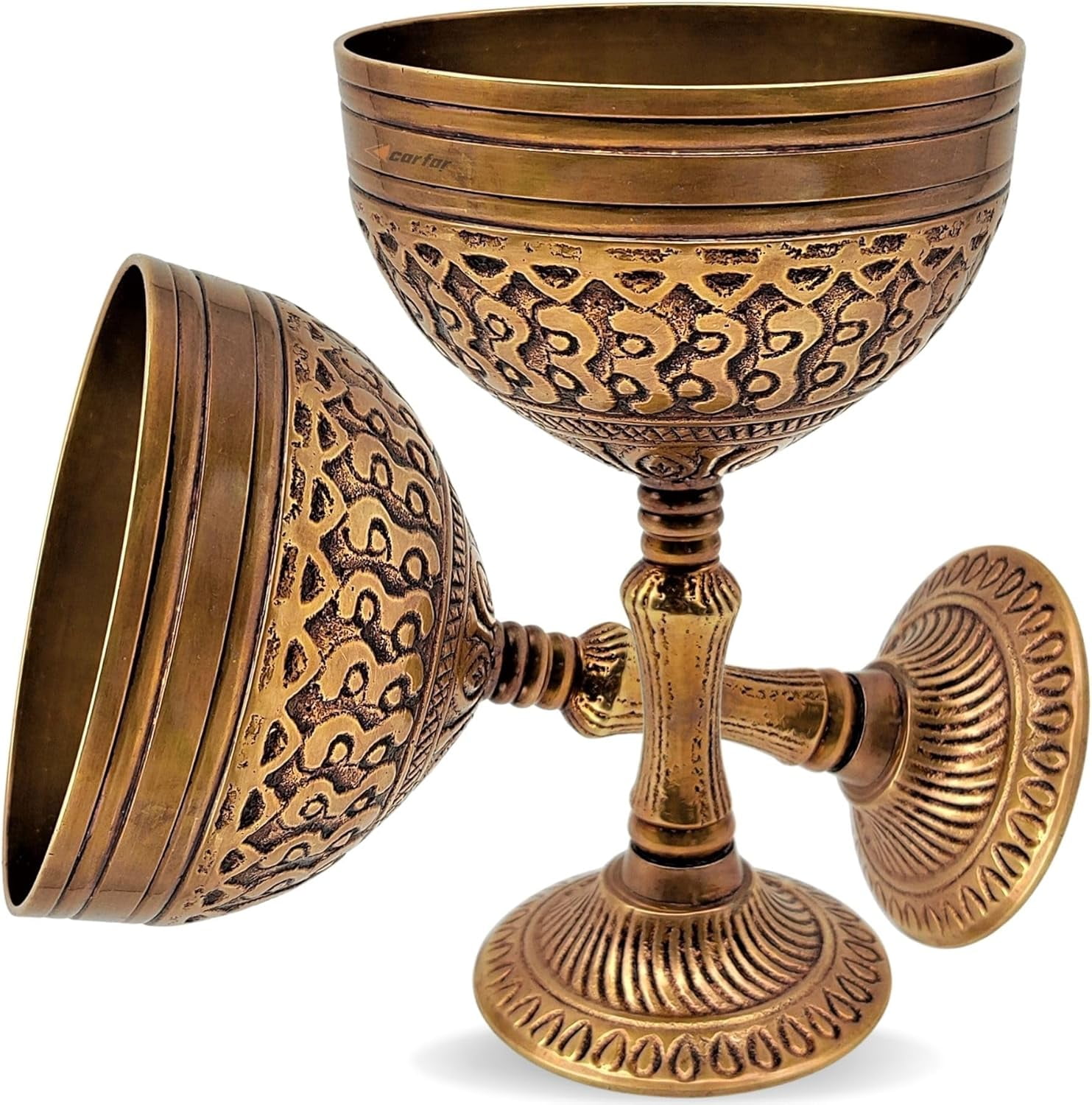 Wine Goblet Solid Brass Royal Wine Cup Handmade Goblet Medieval Decor ...