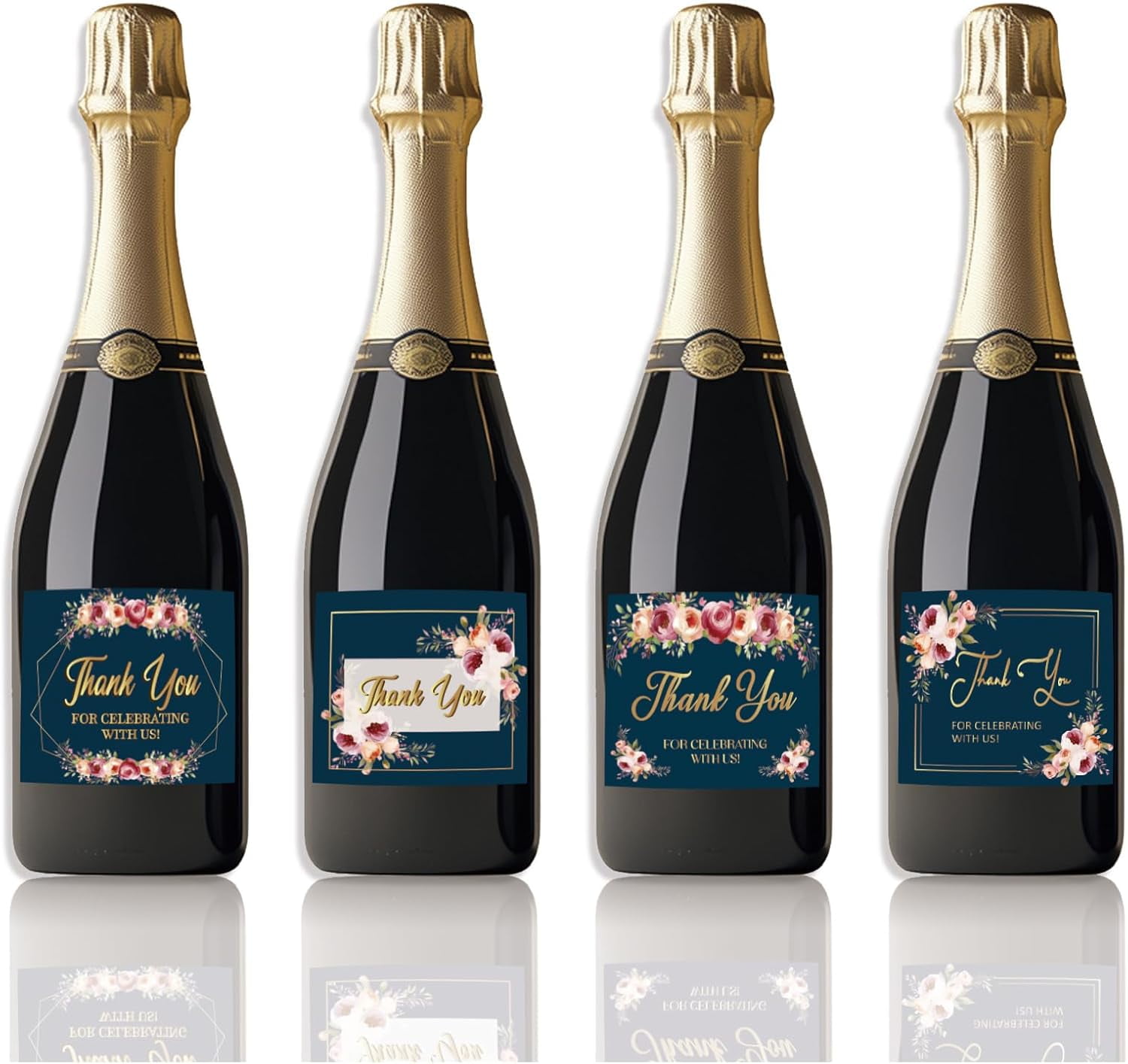 Wine Labels for Bottles 10 Sets of 4 Styles Labels Mini Champagne Wine ...