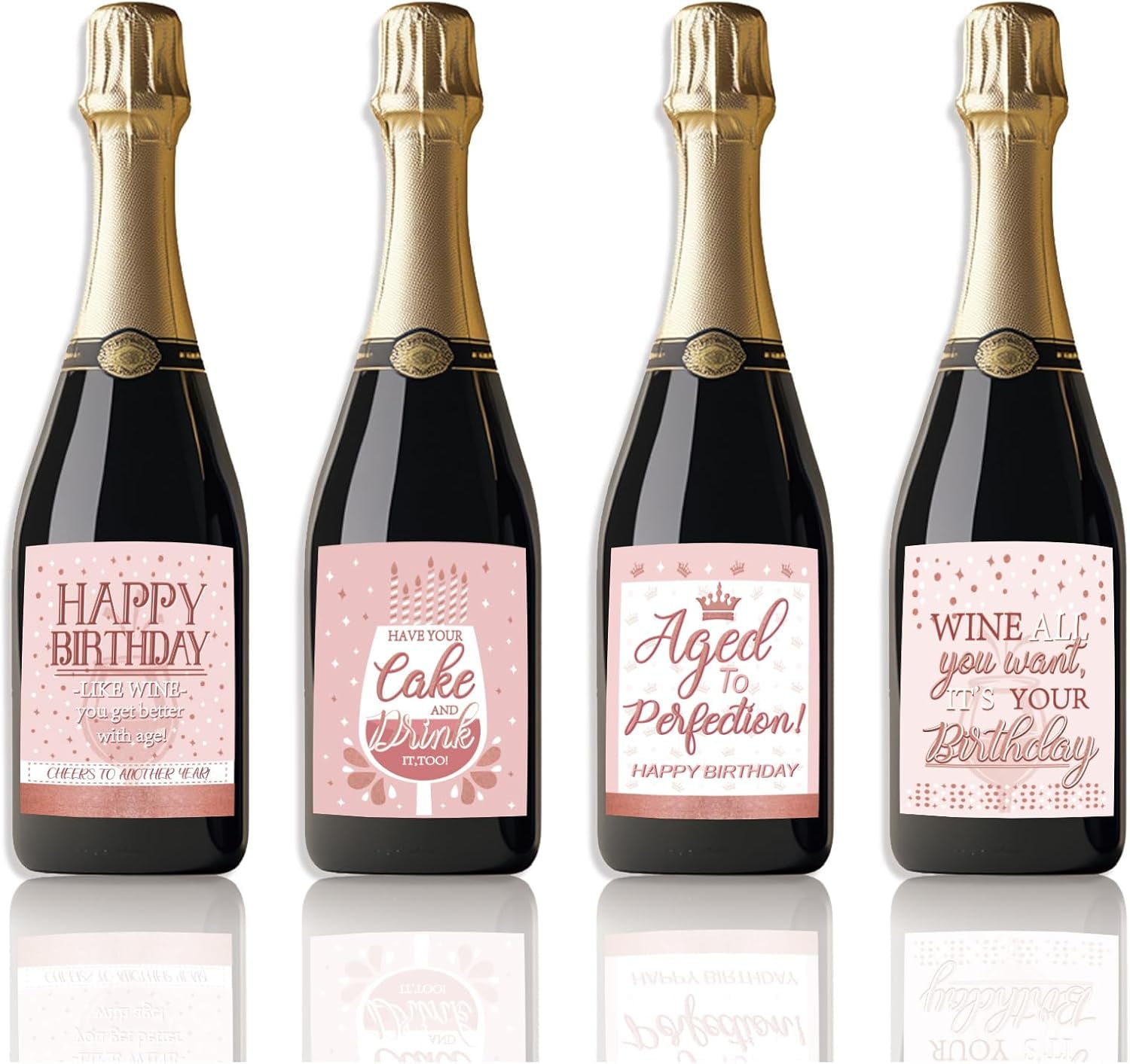 Wine Labels for Bottles 40pcs Birthday Party Champagne Labels ...