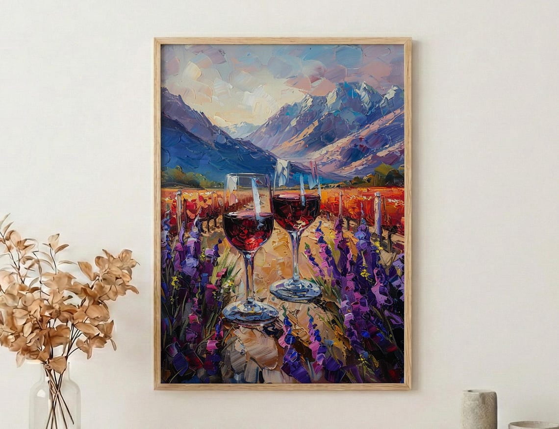 Wine Lover Vineyard Landscape Chile Travel Impasto Mountain View ...