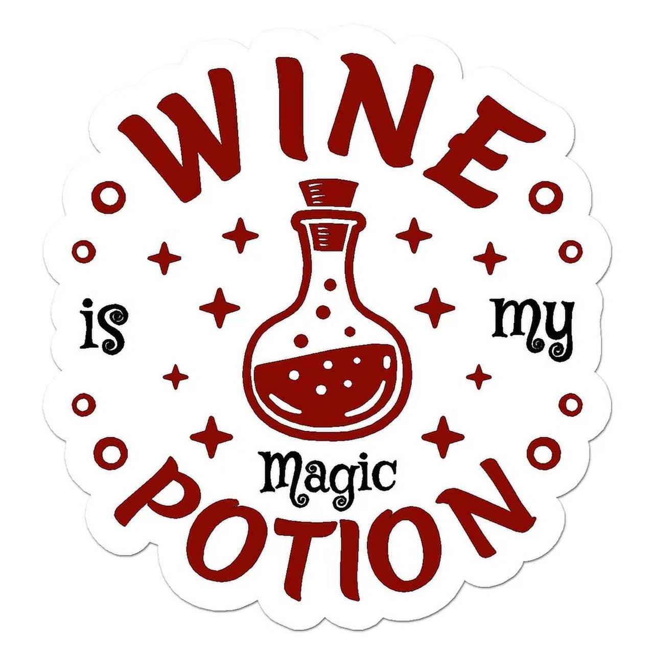 Wine Magic Potion Sticker Phone Decal Water Bottle Stickers Car Decals ...
