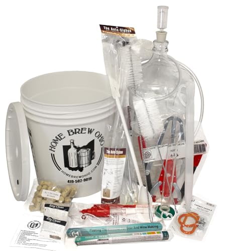 Wine Making Equipment Starter Kit with 6 Gallon Glass Carboy - Walmart.com