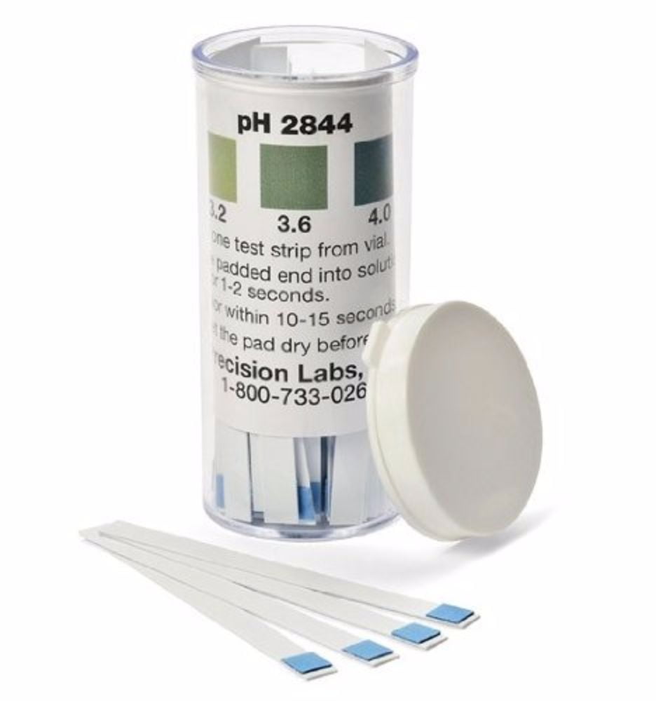 Wine Making pH Test Strips, 2.8-4.4 Range, 100 Strips - Walmart.com