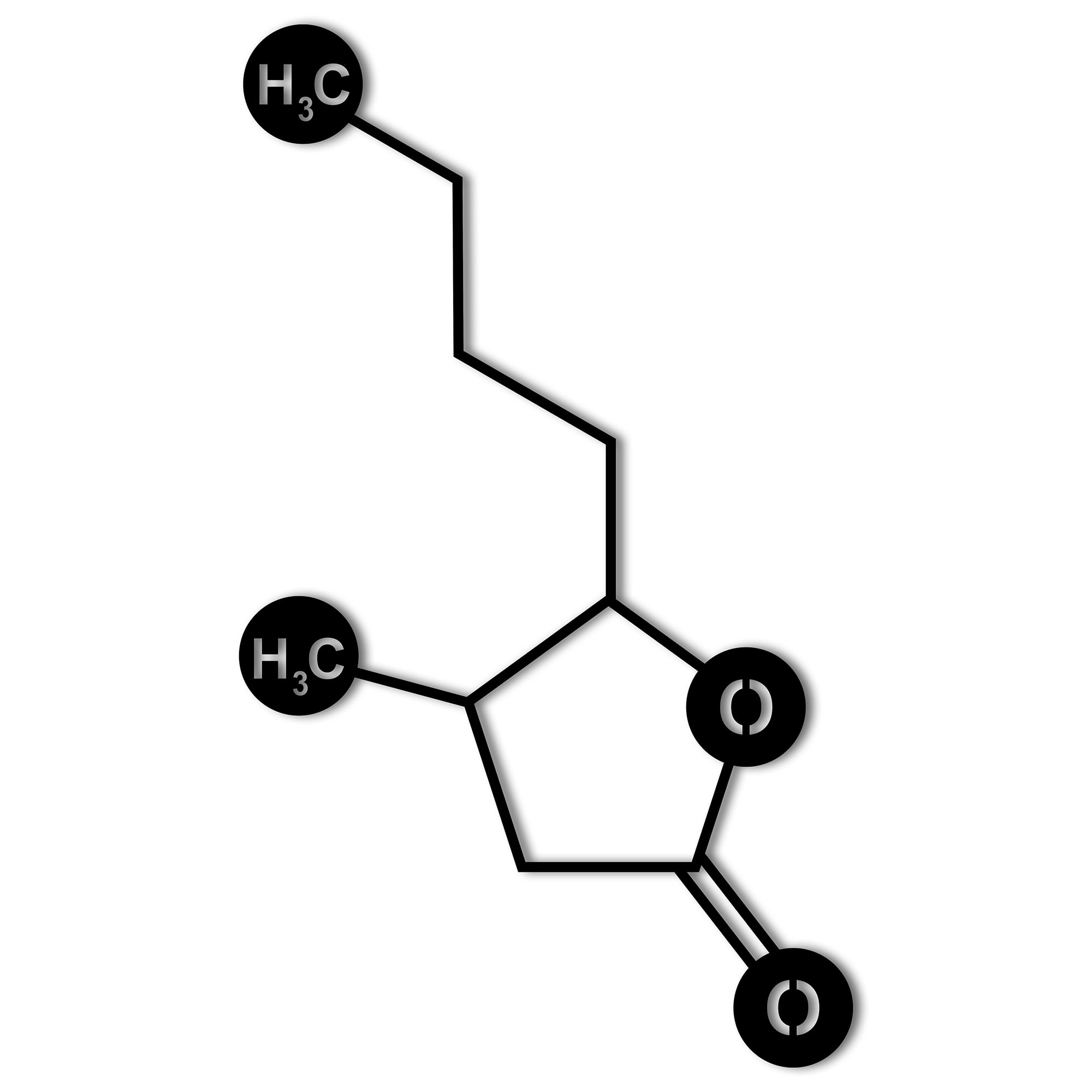 Wine Molecule Metal Wall Art | Large Molecule Decoration for Home, Dorm ...