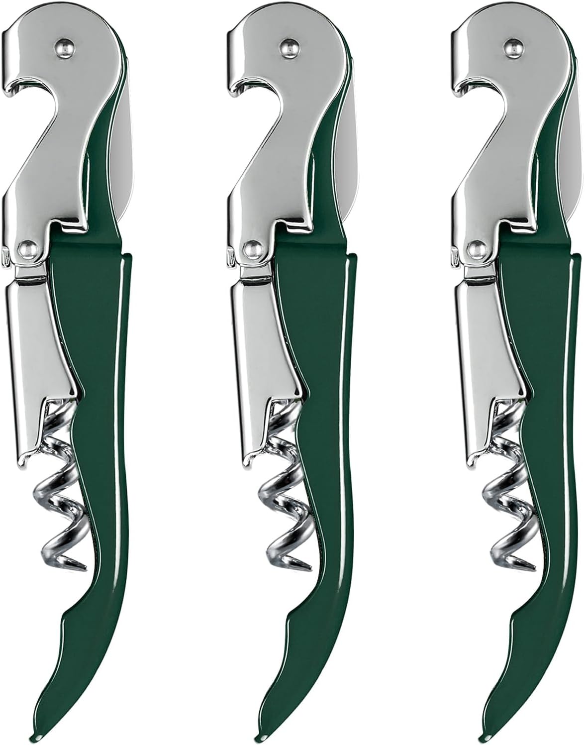 Wine Opener 3-Pack Waiter Corkscrew with Foil Cutter and Bottle Opener ...