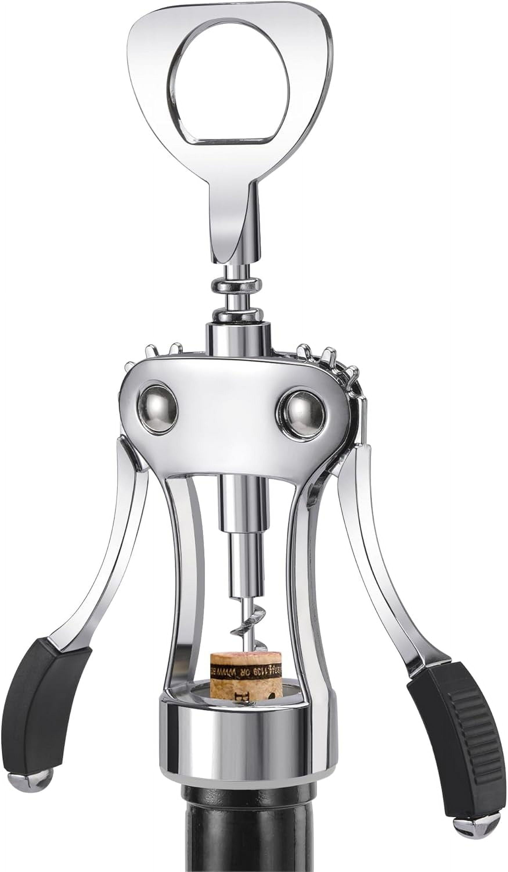 Wine Opener, Zinc Alloy Premium Wing Corkscrew Wine Bottle Opener with ...