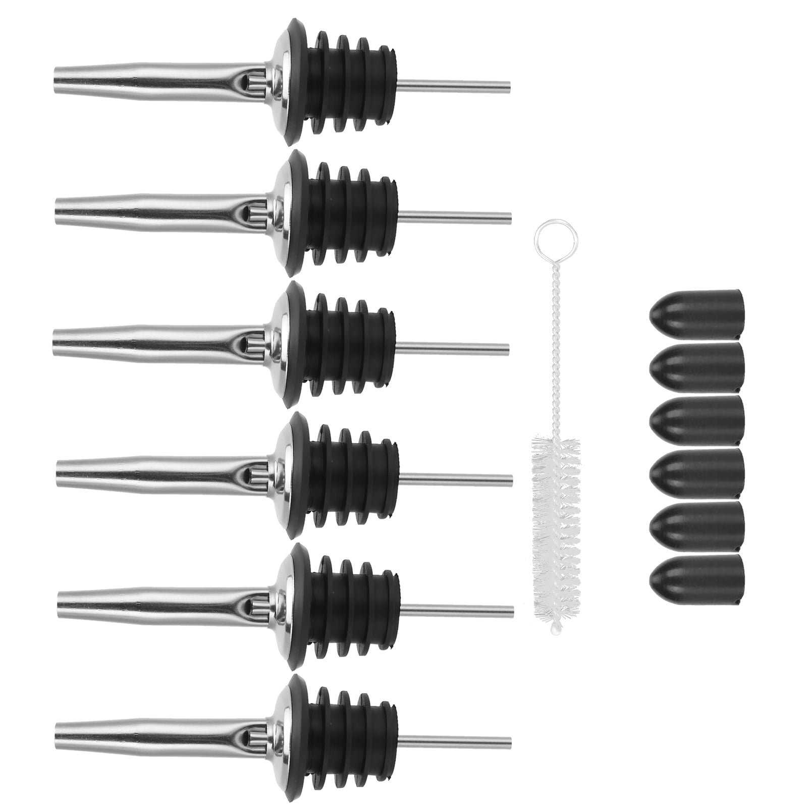 Wine Pourer Bottle Dispenser Cone Nozzle W/Silicone Dust 304 Stainless ...